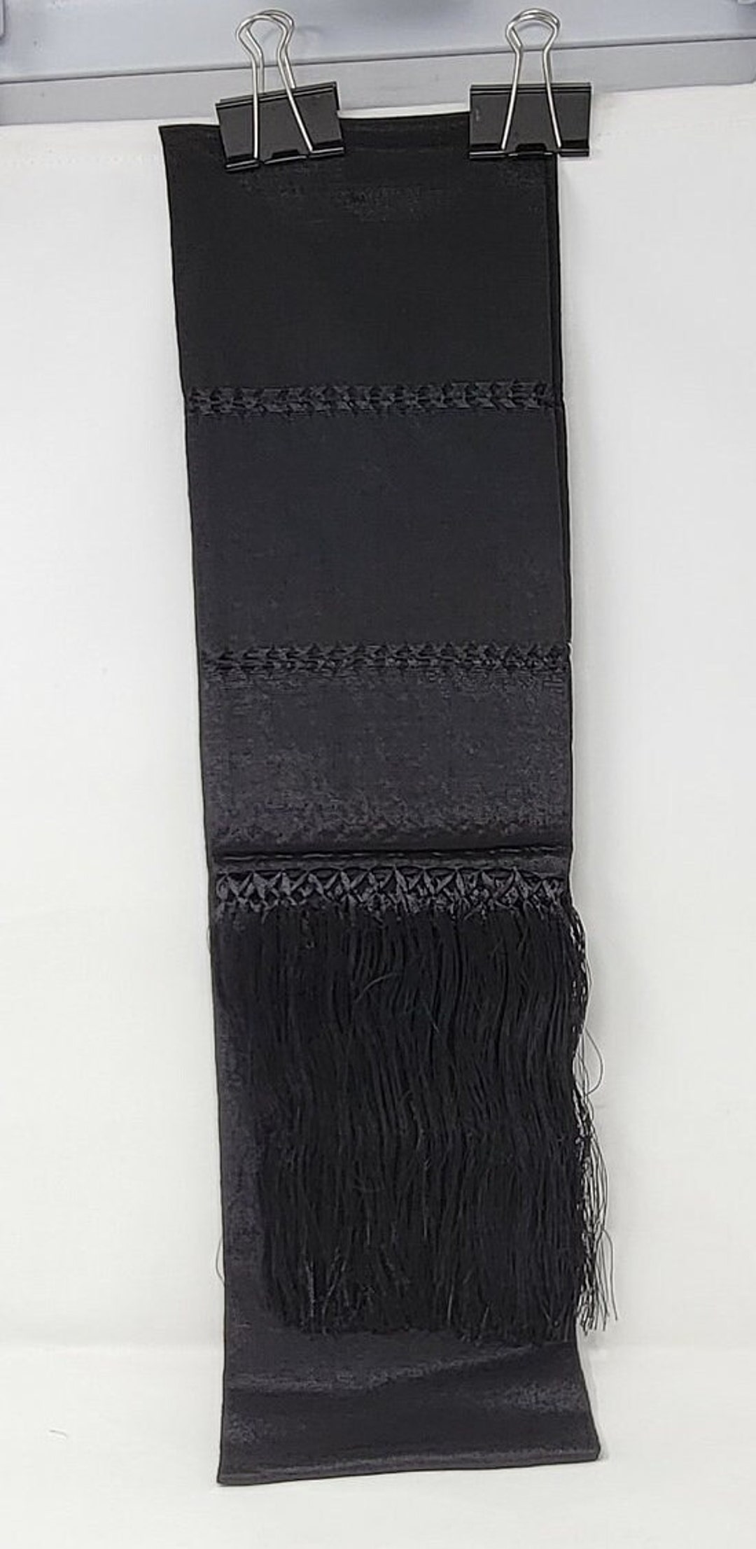 Solid Black Rebozo Mexican Tipical Rebozo or Chalina, Mexican Shawl (94 ...