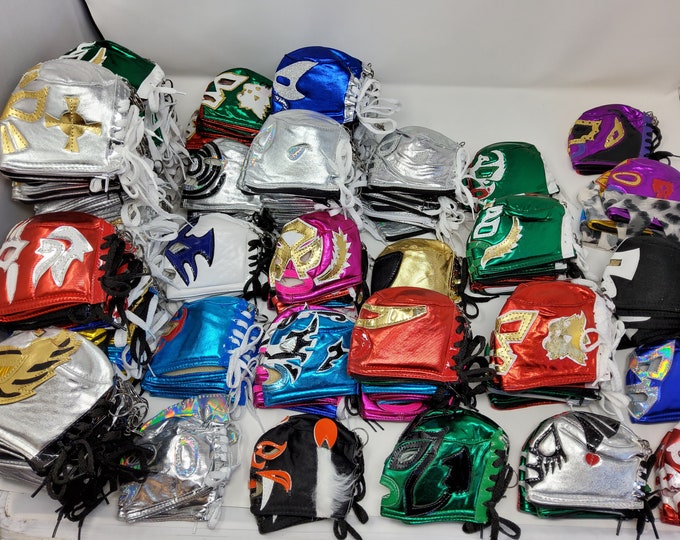 WHOLESALE LOTS of Luchador Masks Souvenirs Keychains Lucha Masks Free ...