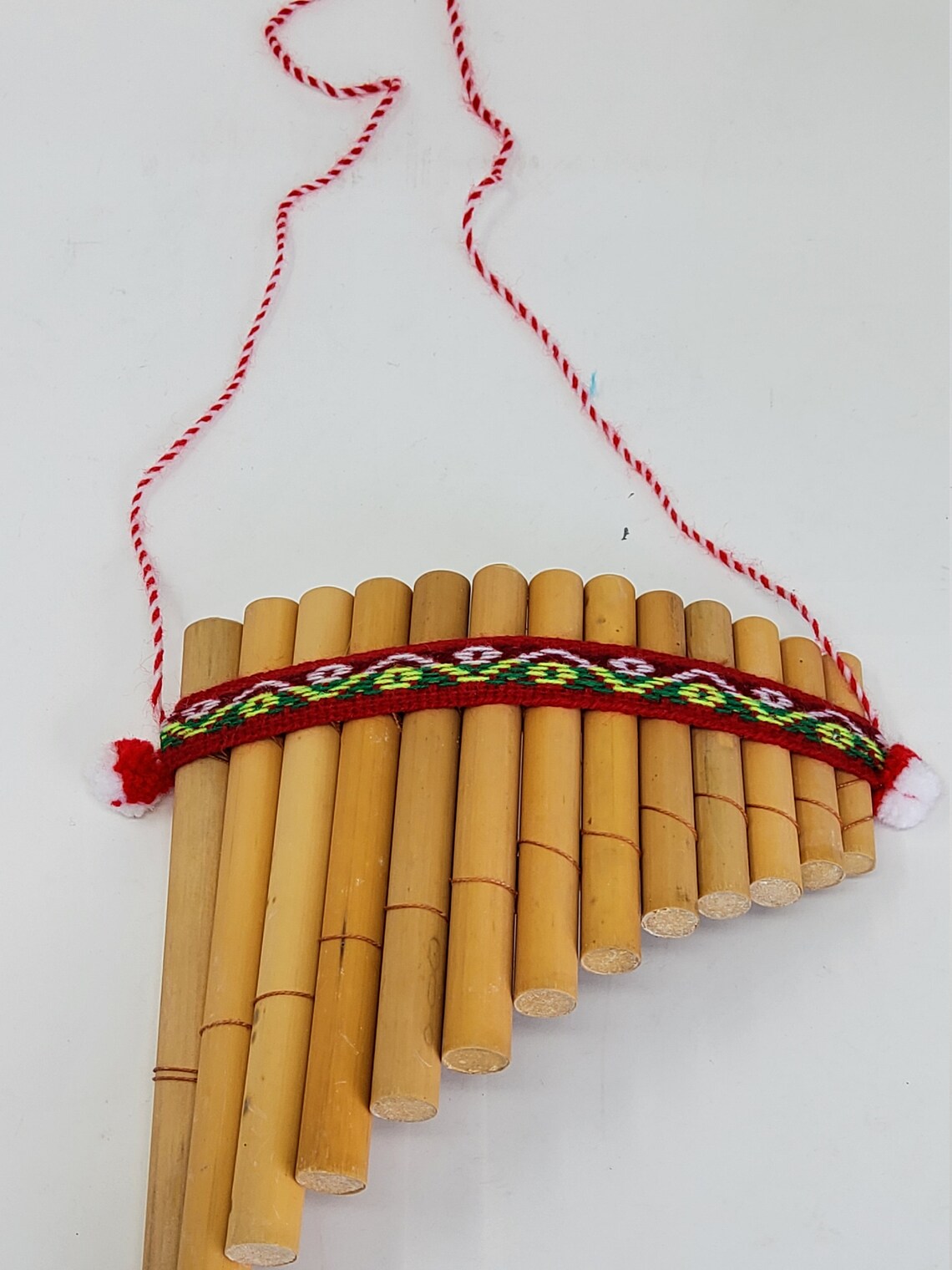 Inka peruvian pan flute toy for decoration syrinx bamboo flute | Etsy