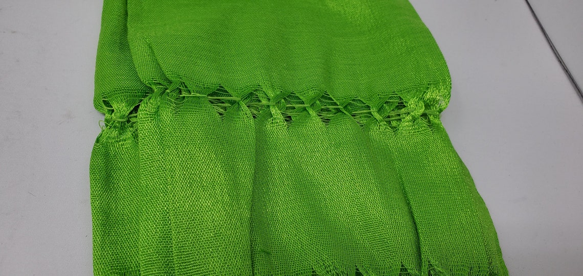Solid lime green rebozo mexican tipical Rebozo or Chalina | Etsy