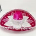 Mexican Pink Hat W/ Silver Trim Charro Sombrero Pink Hat Mariachi Free ...