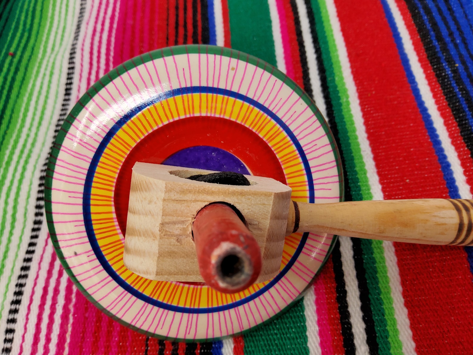 Mexican Wooden Top Toy With Pull String Classic Traditional - Etsy