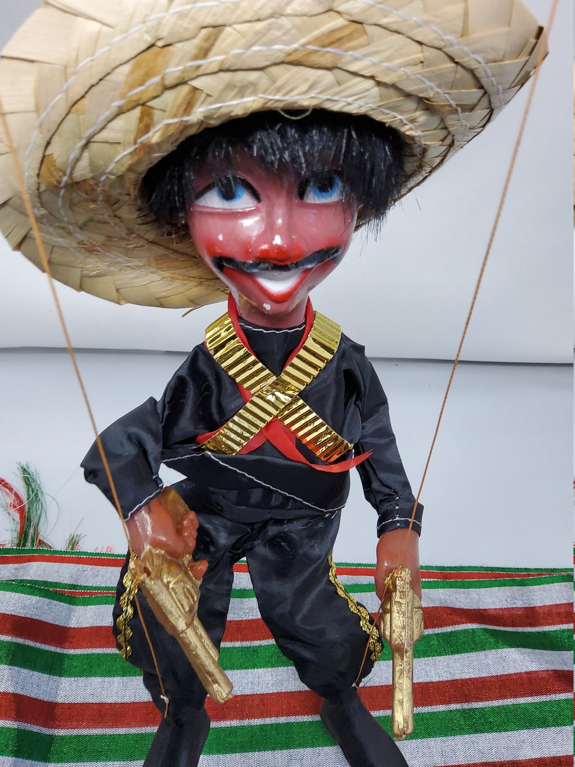 Traditional Mexican Marionette Puppet With Plastic Guns Free | Etsy