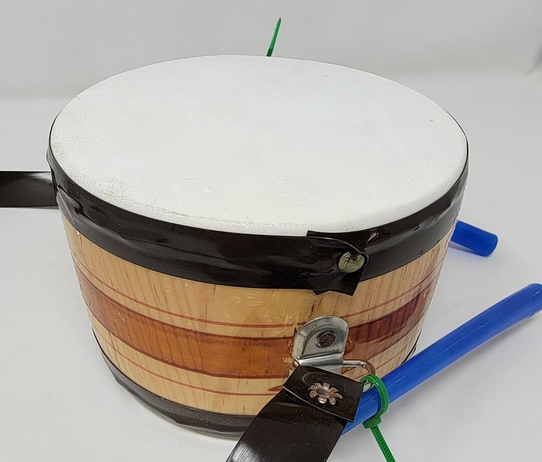Made in Mexico Wooden Drum Toy Musical Instrument for Children - Etsy