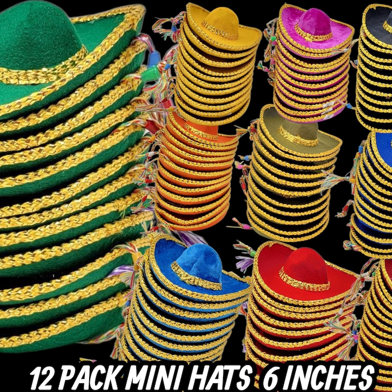 Mini Mariachi Hat - Etsy