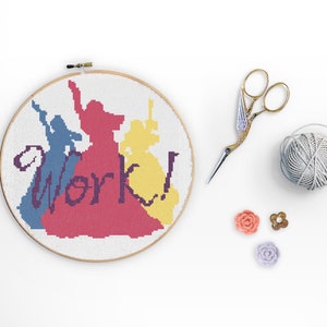 WORK! - Cross Stitch Pattern - Etsy