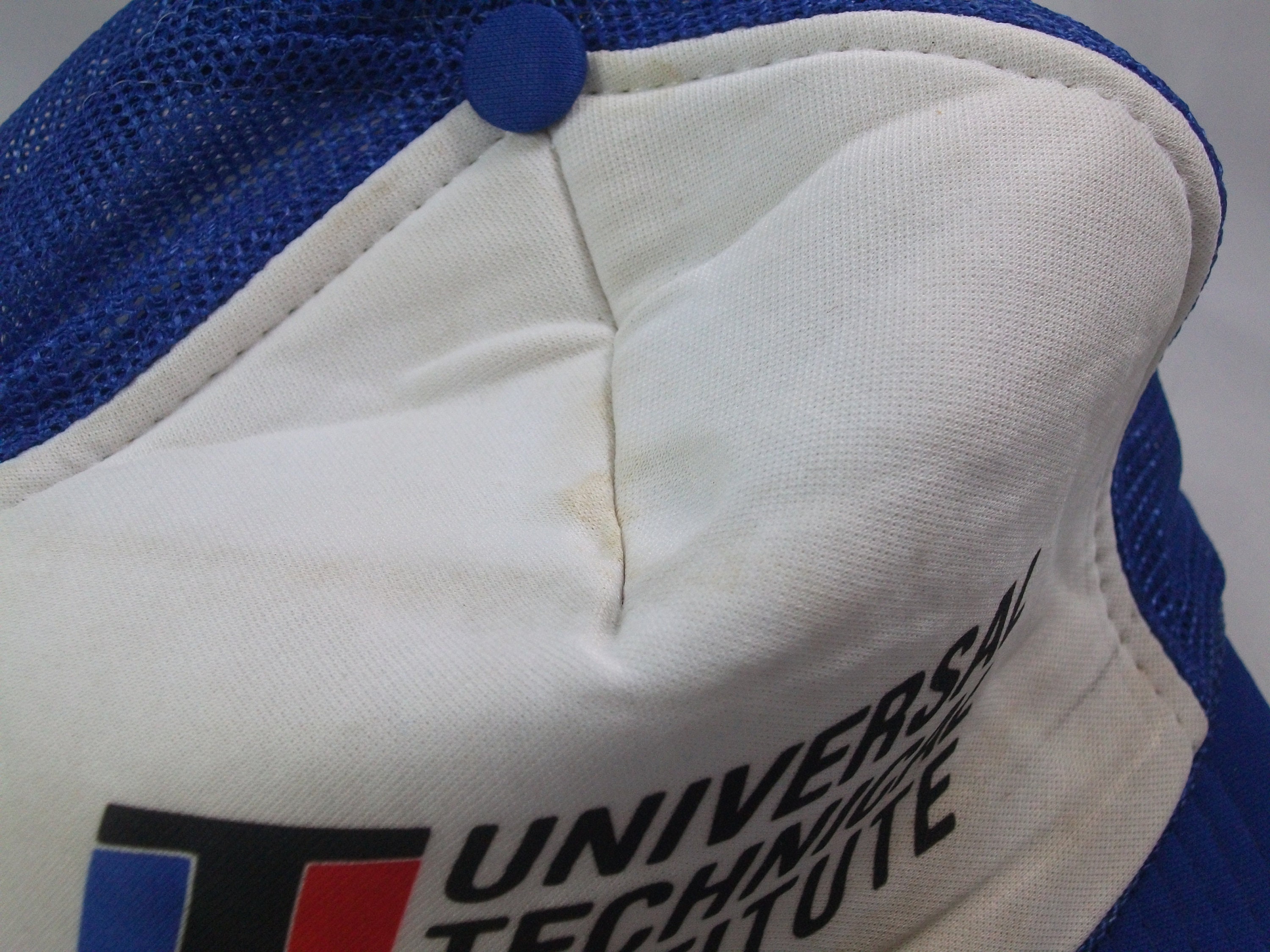 Universal Technical Institute Hat Vintage Blue White Snapback Trucker ...