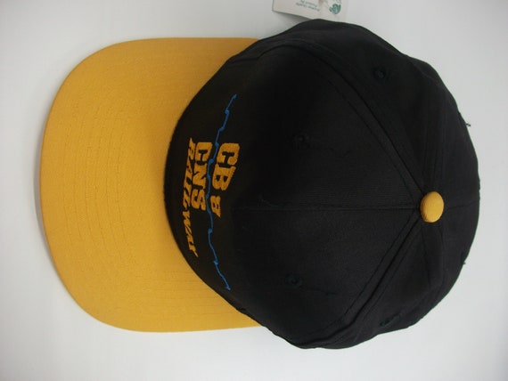 CB & CNS Railway Hat Vintage Black Yellow Snapback Ba… - Gem