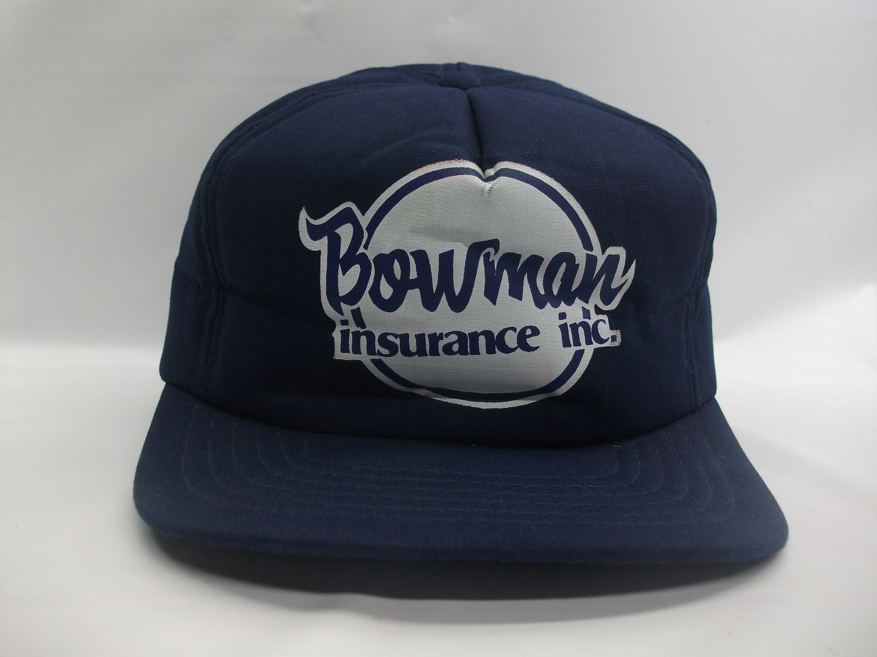 Bowman Insurance Hat Vintage Blue Spell Out Snapback Baseball Cap - Etsy