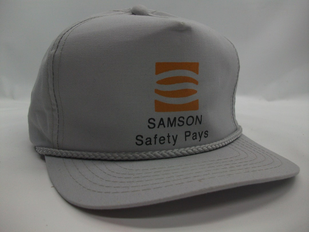 Samson Safety Pays Hat Vintage Gray Snapback Baseball Cap - Etsy
