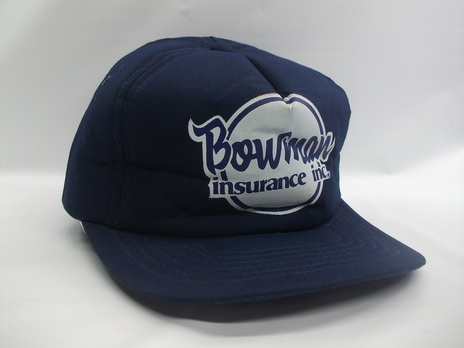 Bowman Insurance Hat Vintage Blue Spell Out Snapback Baseball Cap - Etsy