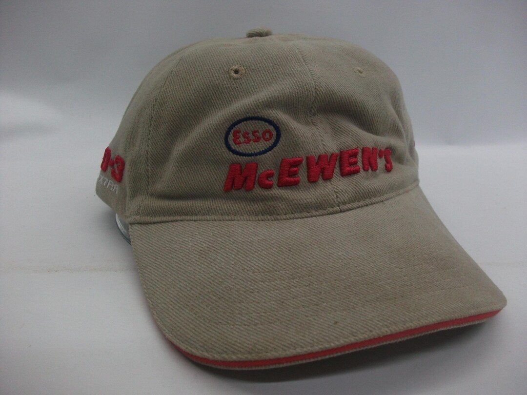 Mcewen's Esso XD-3 Extra Hat Vintage Beige Hook Loop Baseball Cap - Etsy
