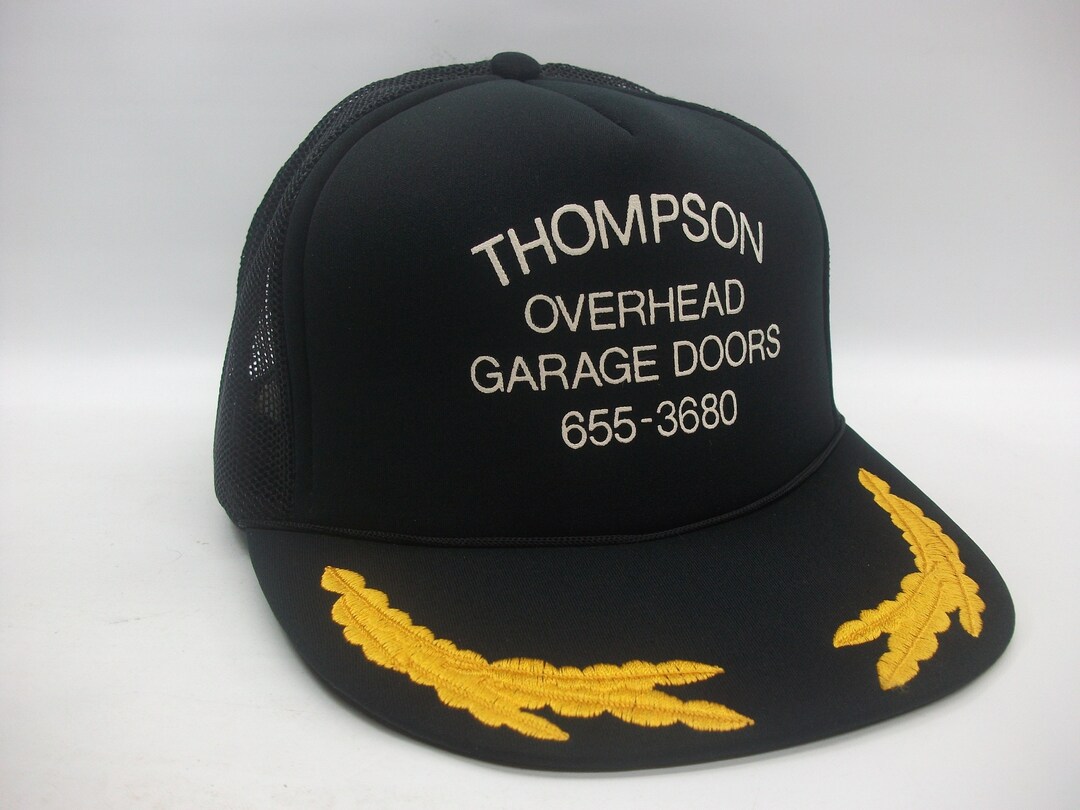Thompson Overhead Garage Doors Hat Vintage Black Scrambled Eggs ...