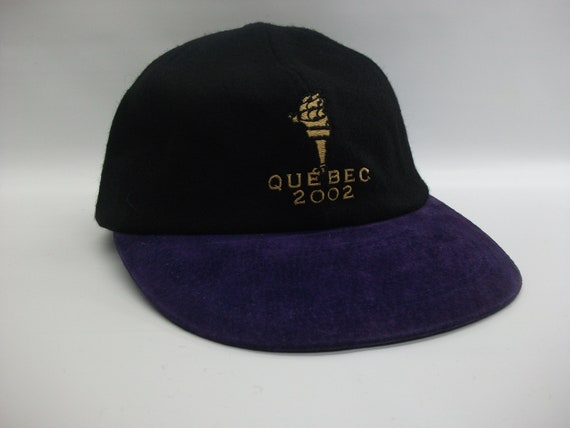 Quebec 2002 Hat Vintage Black Purple McDonalds Canada… - Gem
