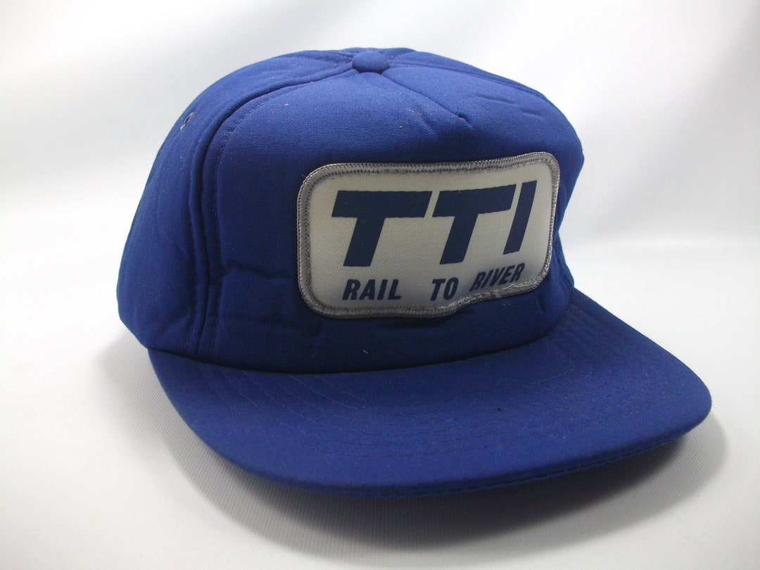 TTI Rail to River Patch Hat Vintage Blue Snapback Baseball Cap - Etsy