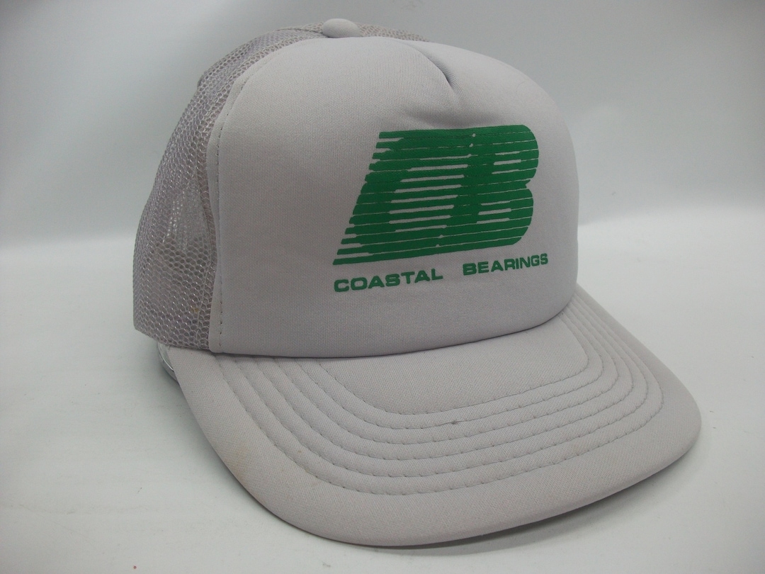 CB Coastal Bearings Hat Vintage Gray White Snapback Trucker Cap - Etsy