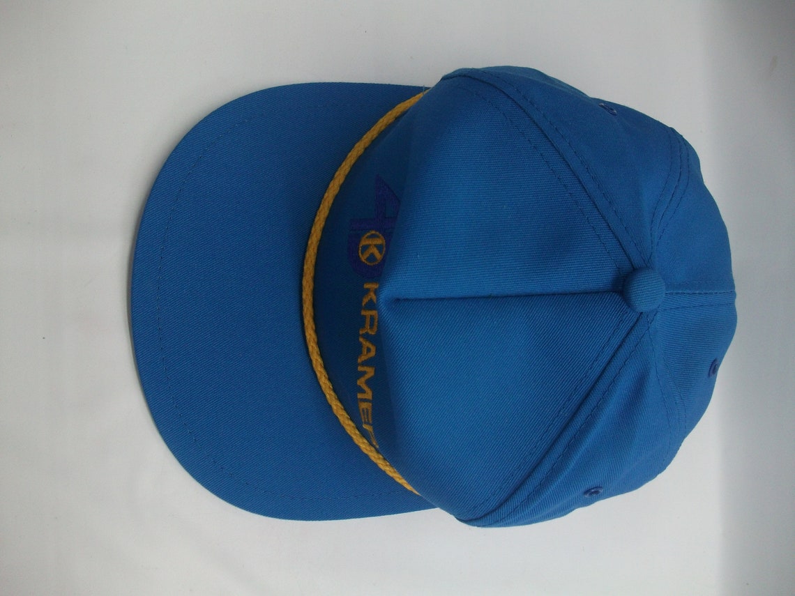 Kramer 45 Hat Vintage K Brand Blue Snapback Baseball Cap - Etsy