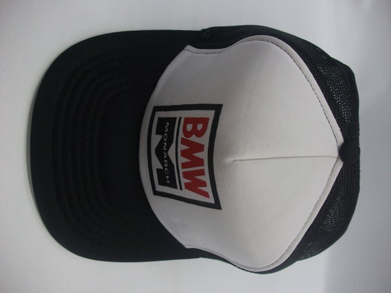 BMW Monarch Hat Vintage Black White Snapback Trucker … - Gem