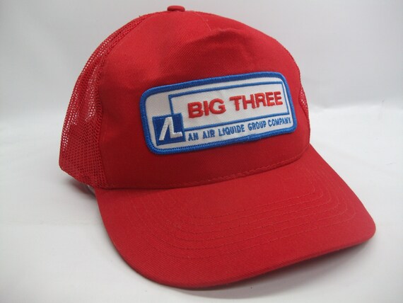 Big Three An Air Liquide Group Company Patch Hat Vint… - Gem