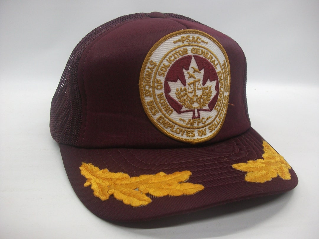 Union of Solicitor General Employees Patch Hat Vintage Purple Scrambled ...