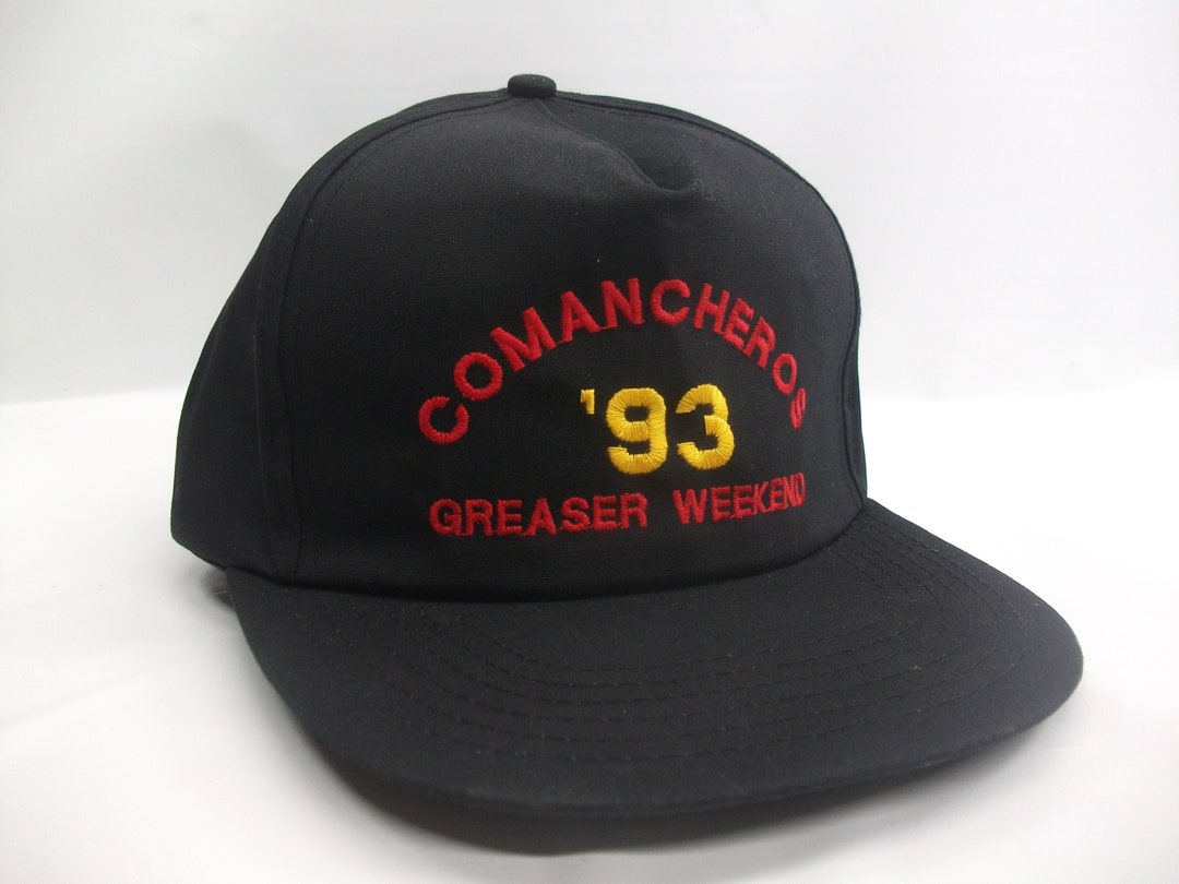 Comancheros Greaser Weekend 93 Hat Vintage Black Snapback Baseball Cap ...