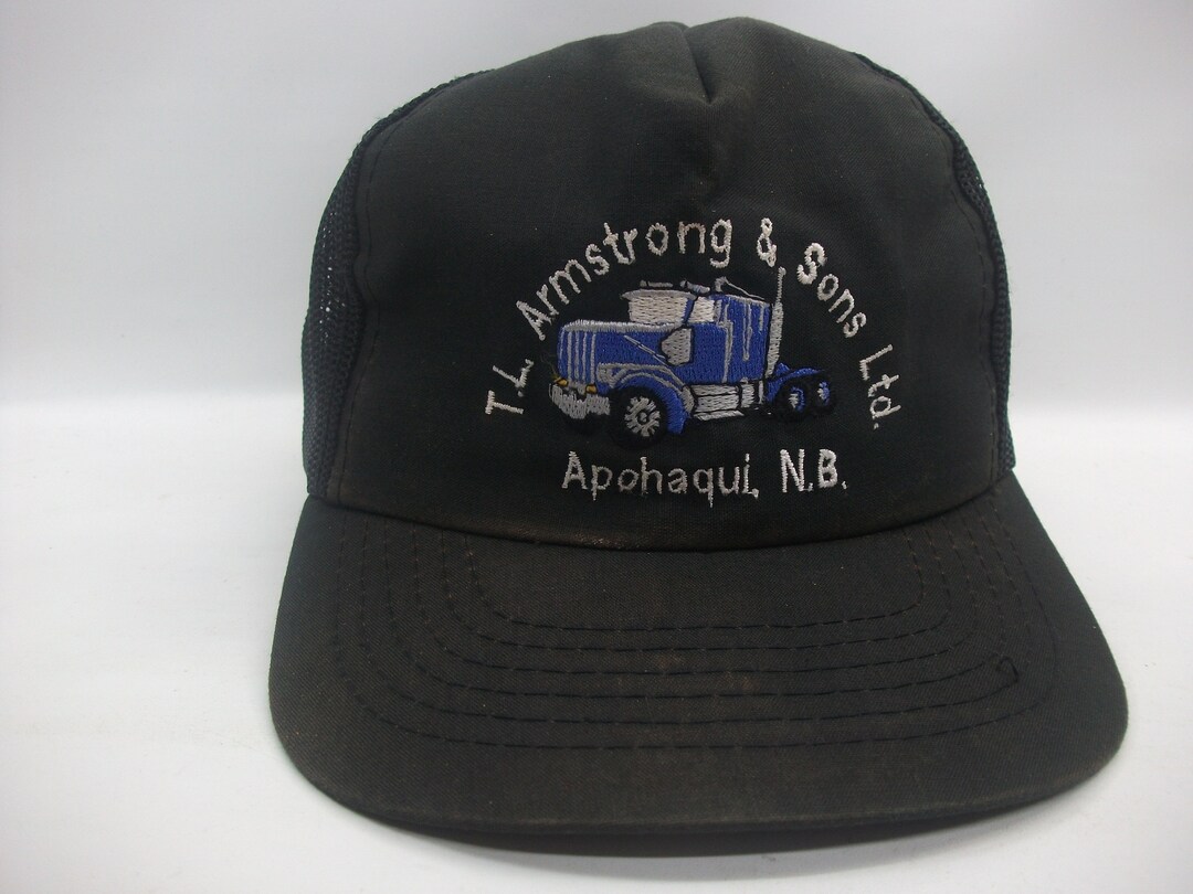 TL Armstrong & Sons Ltd Apohaqui NB Transport Truck Hat Vintage Black ...