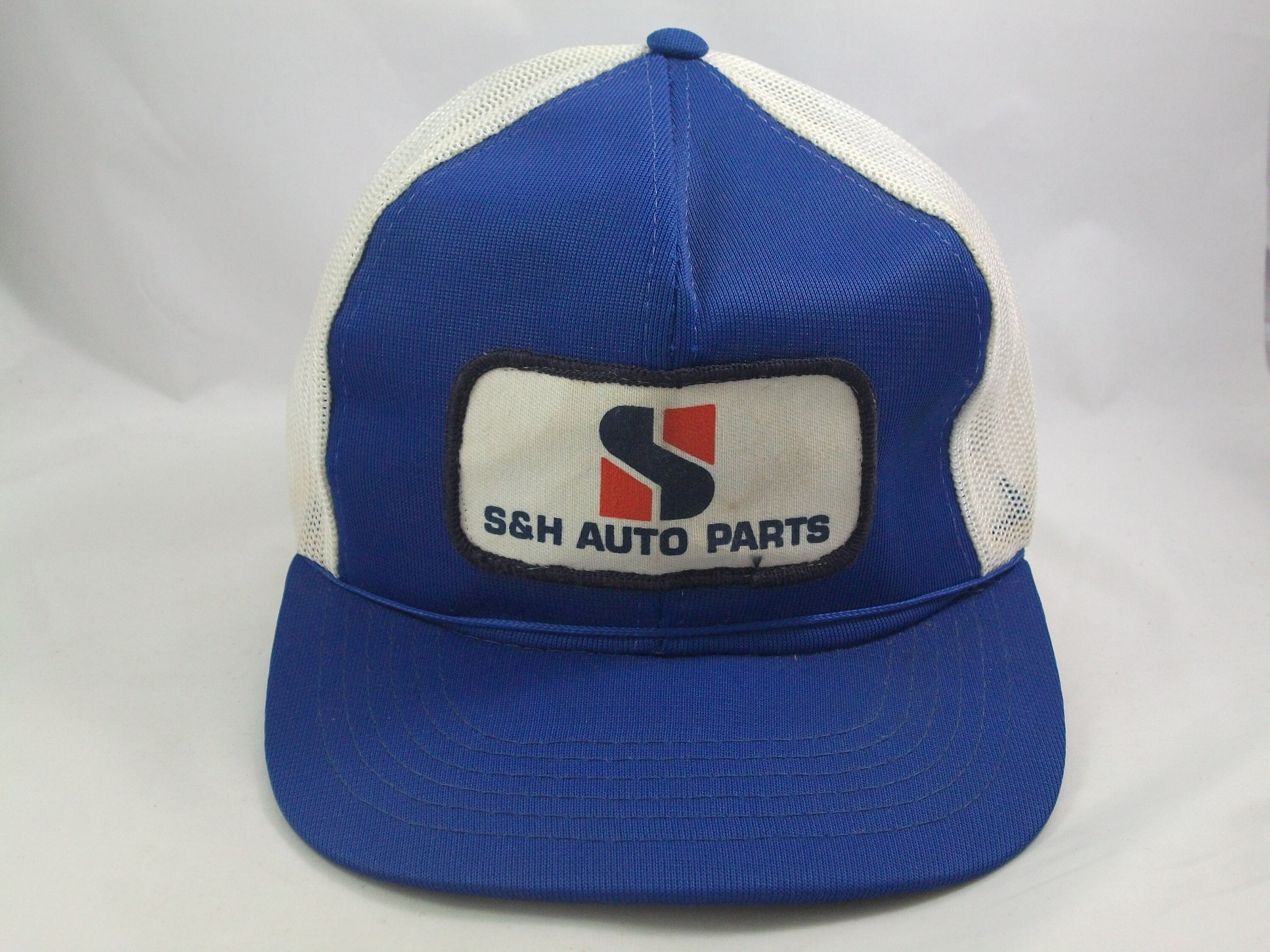 S&H Auto Parts Patch Hat Blue White Snapback Trucker Cap - Etsy