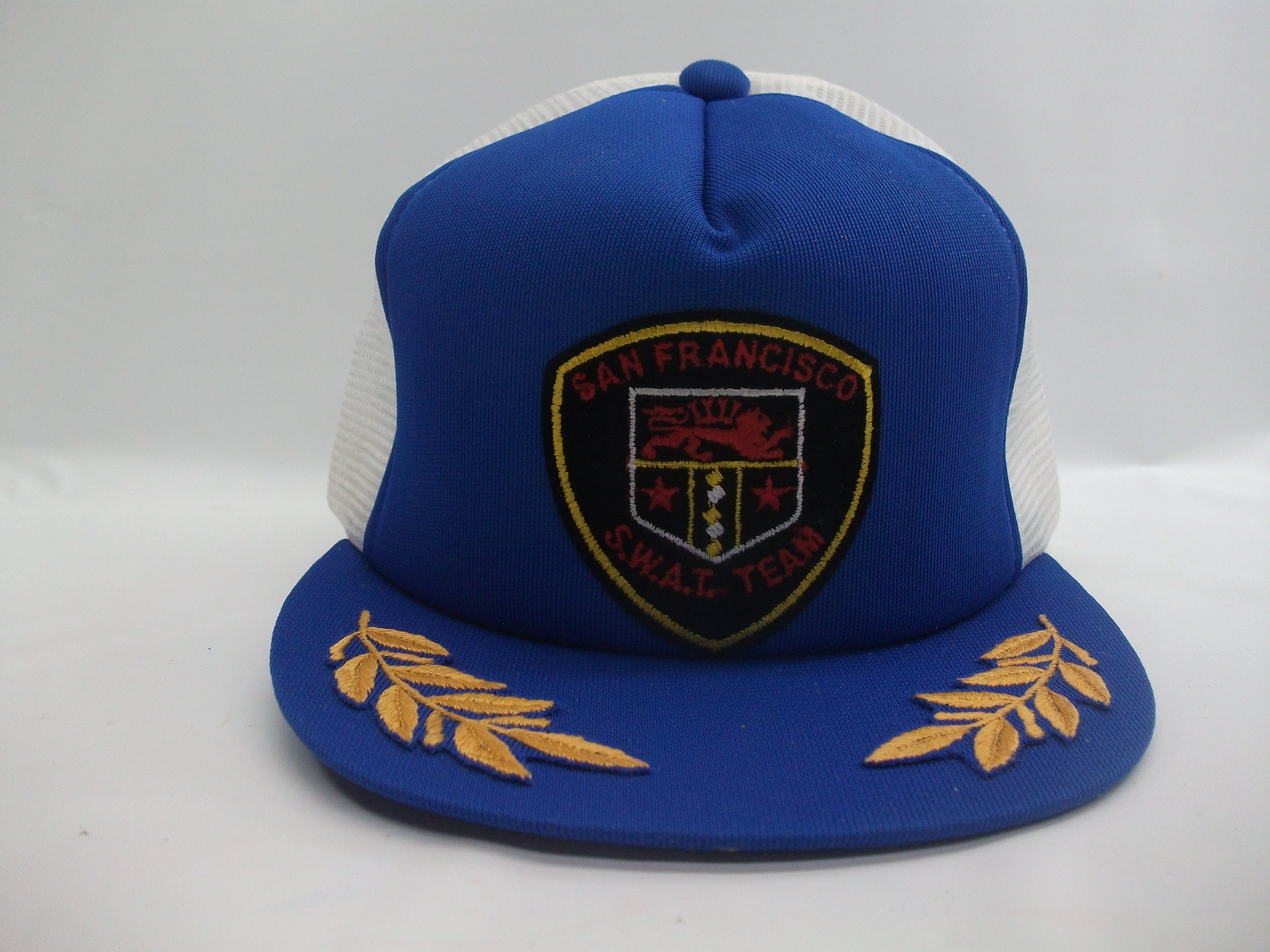 San Francisco SWAT Team Patch Hat Vintage Blue White Snapback - Etsy