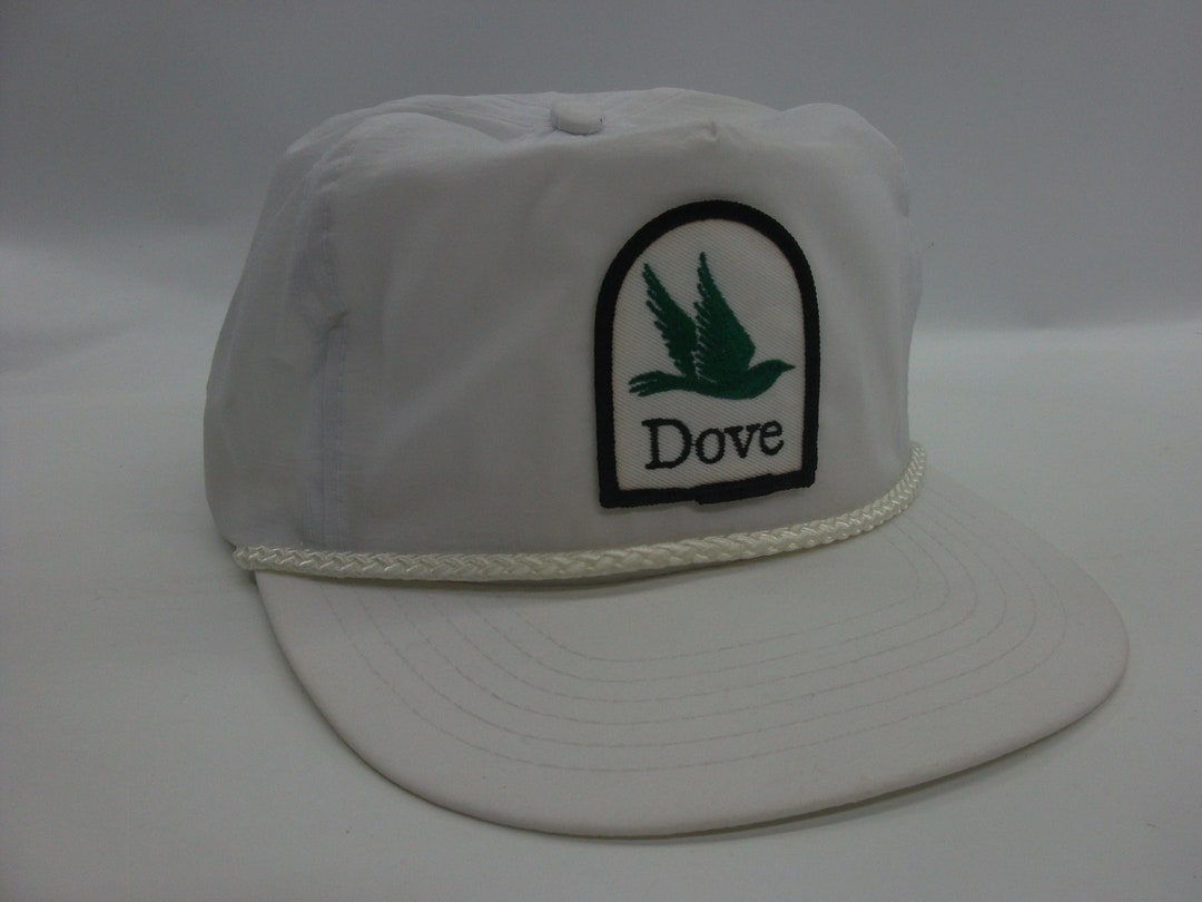 Dove Patch Hat Vintage White Nylon Snapback Rope Baseball Cap - Etsy