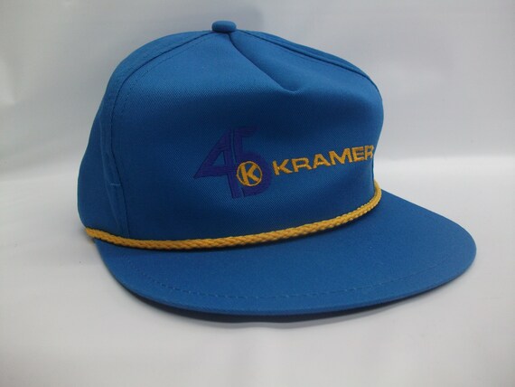 Kramer 45 Hat Vintage K Brand Blue Snapback Baseball Cap - Etsy
