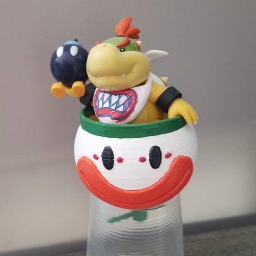 HUGE Bowser Jr. Koopa Clown Car HUGE 6 Inches Wide 4.5 - Etsy