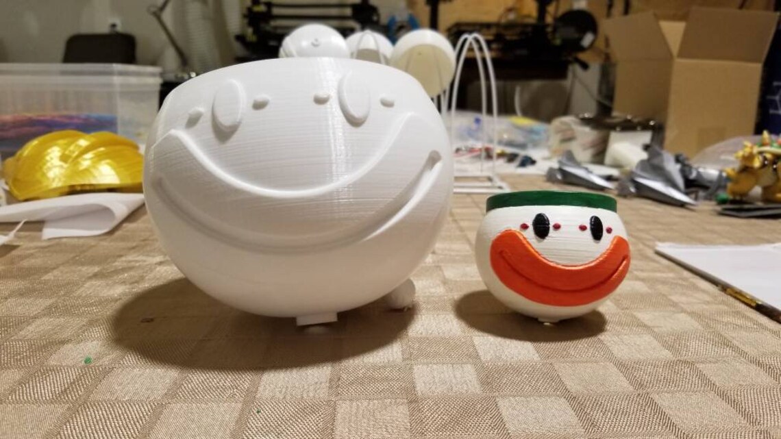 HUGE! Bowser Jr. Koopa Clown Car HUGE! 6 Inches Wide 4.5 Inches High ...