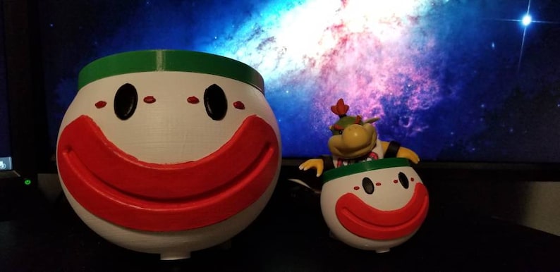 HUGE! Bowser Jr. Koopa Clown Car HUGE! 6 Inches Wide 4.5 Inches High ...