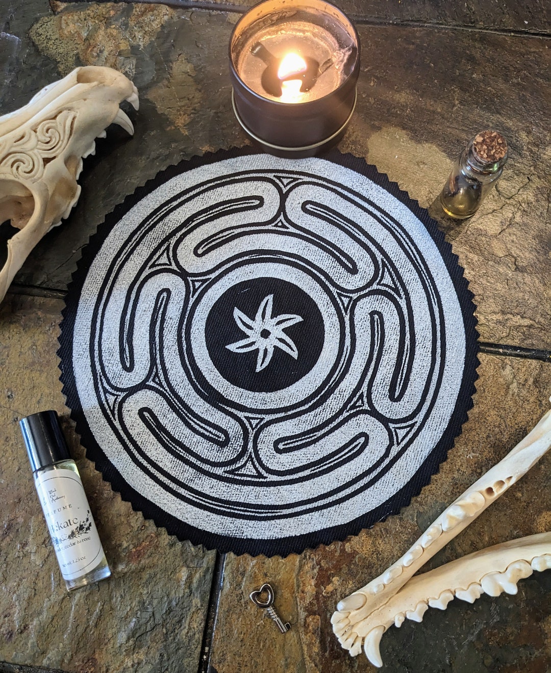 Hecate's Wheel Strophalos Back Patch or Altar Decor for Witches and ...