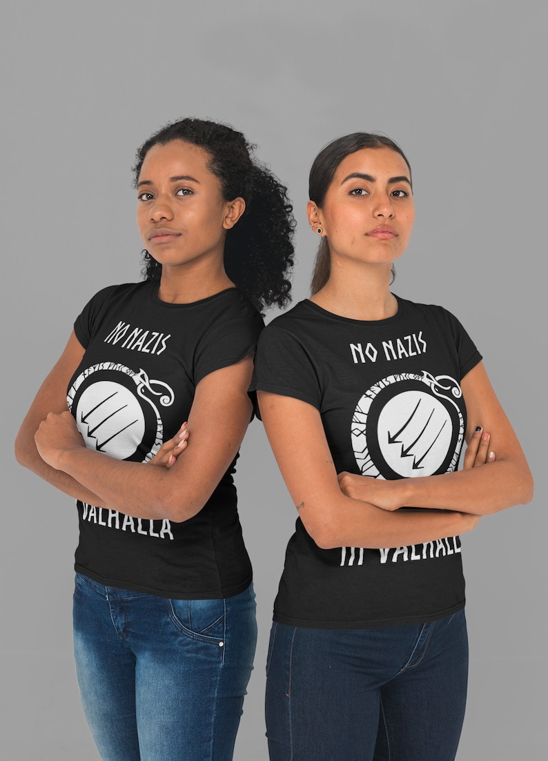 No Nazis in Valhalla Shirt Anti-racist Rune Tee Norse - Etsy