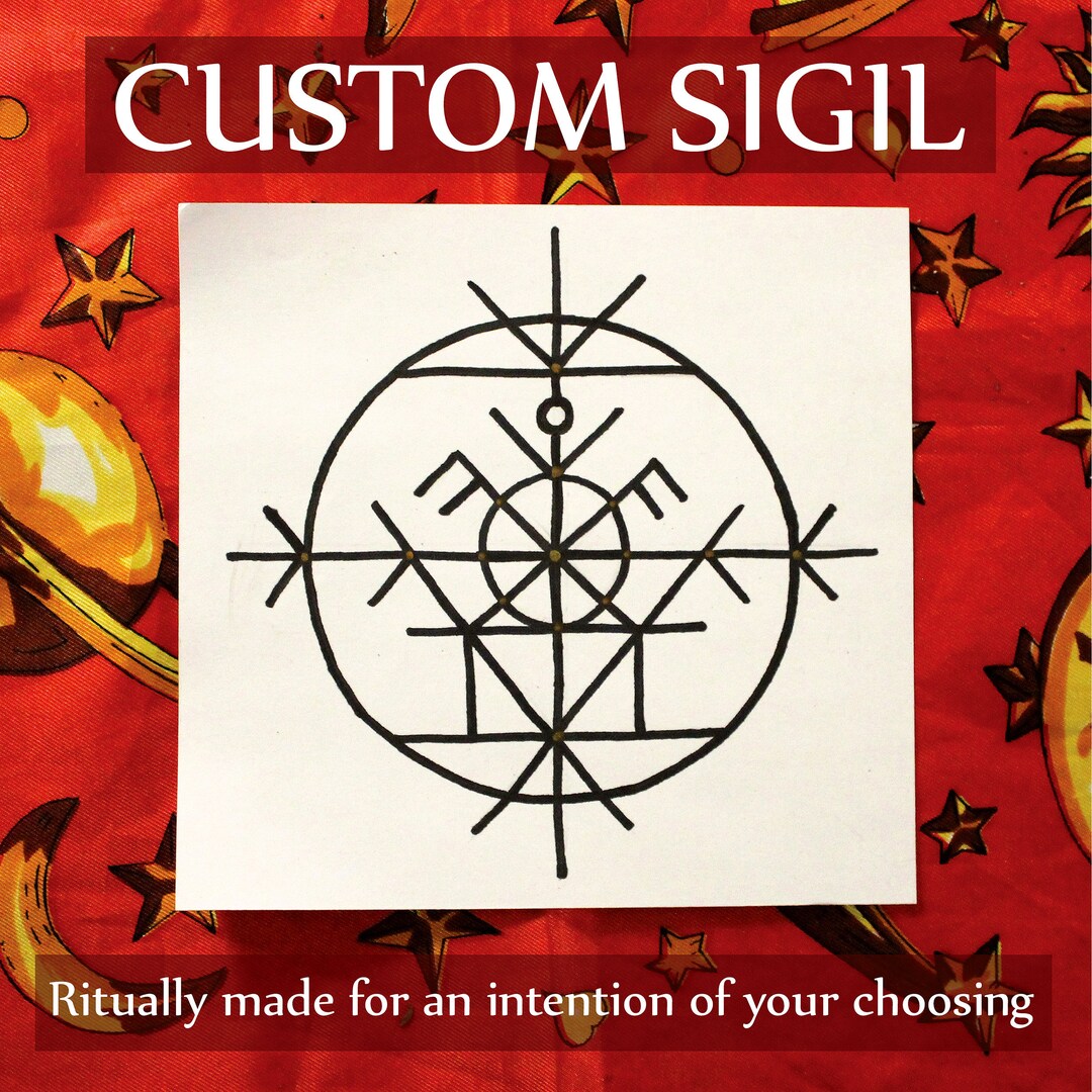Custom Ritually Made Sigil Tattoo Design, Personalized Spell Art, Chaos ...