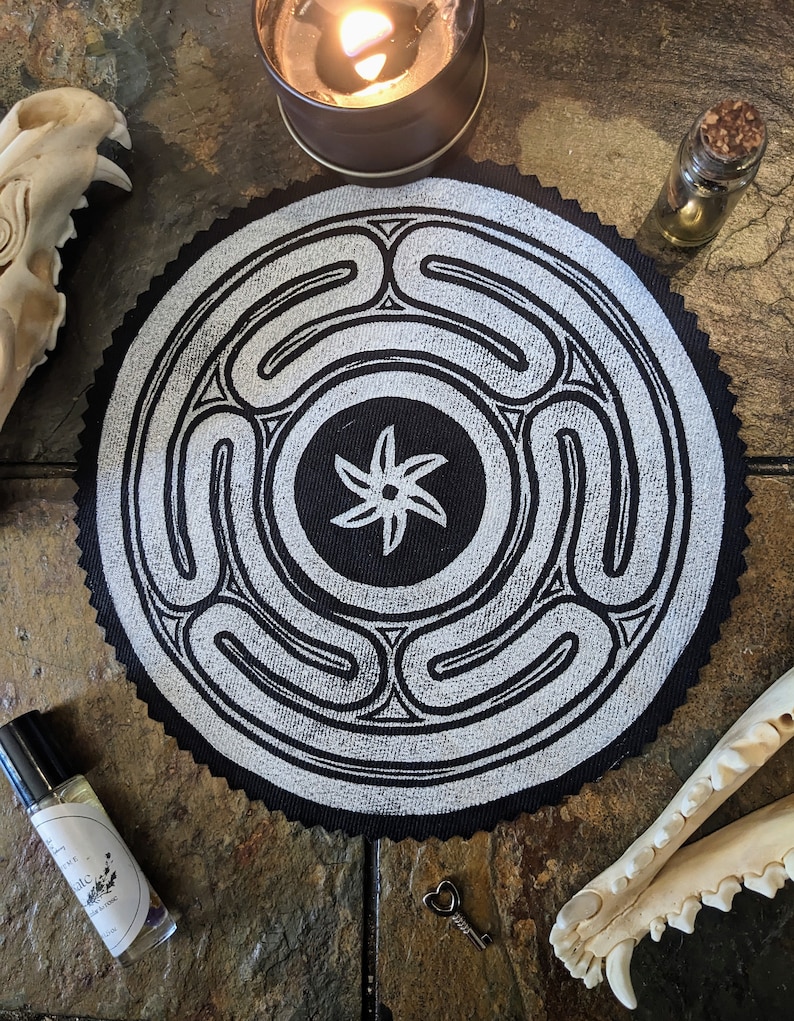 Hecate's Wheel Strophalos Back Patch or Altar Decor for Witches and ...