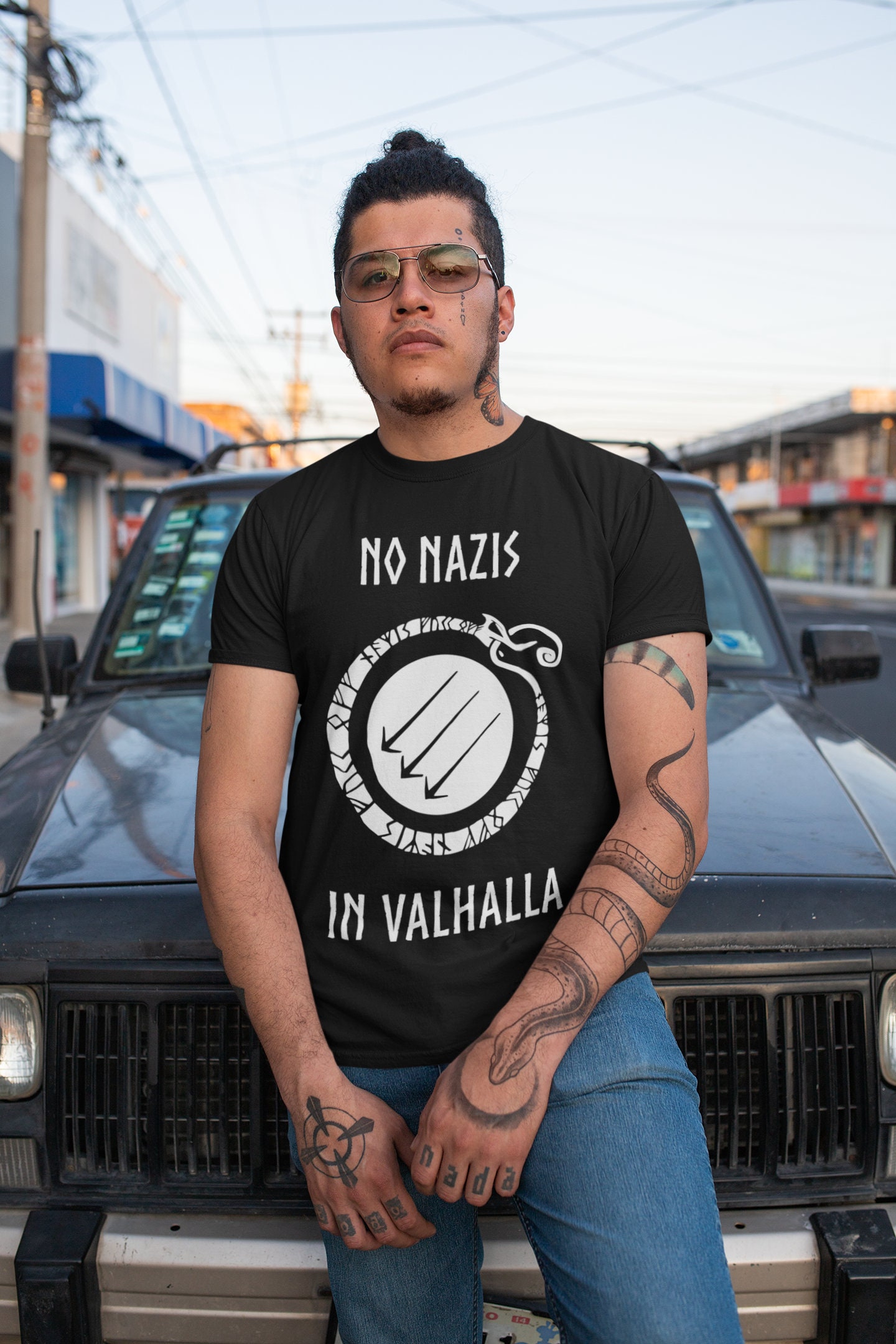 No Nazis in Valhalla Shirt Anti-racist Rune Tee Norse - Etsy