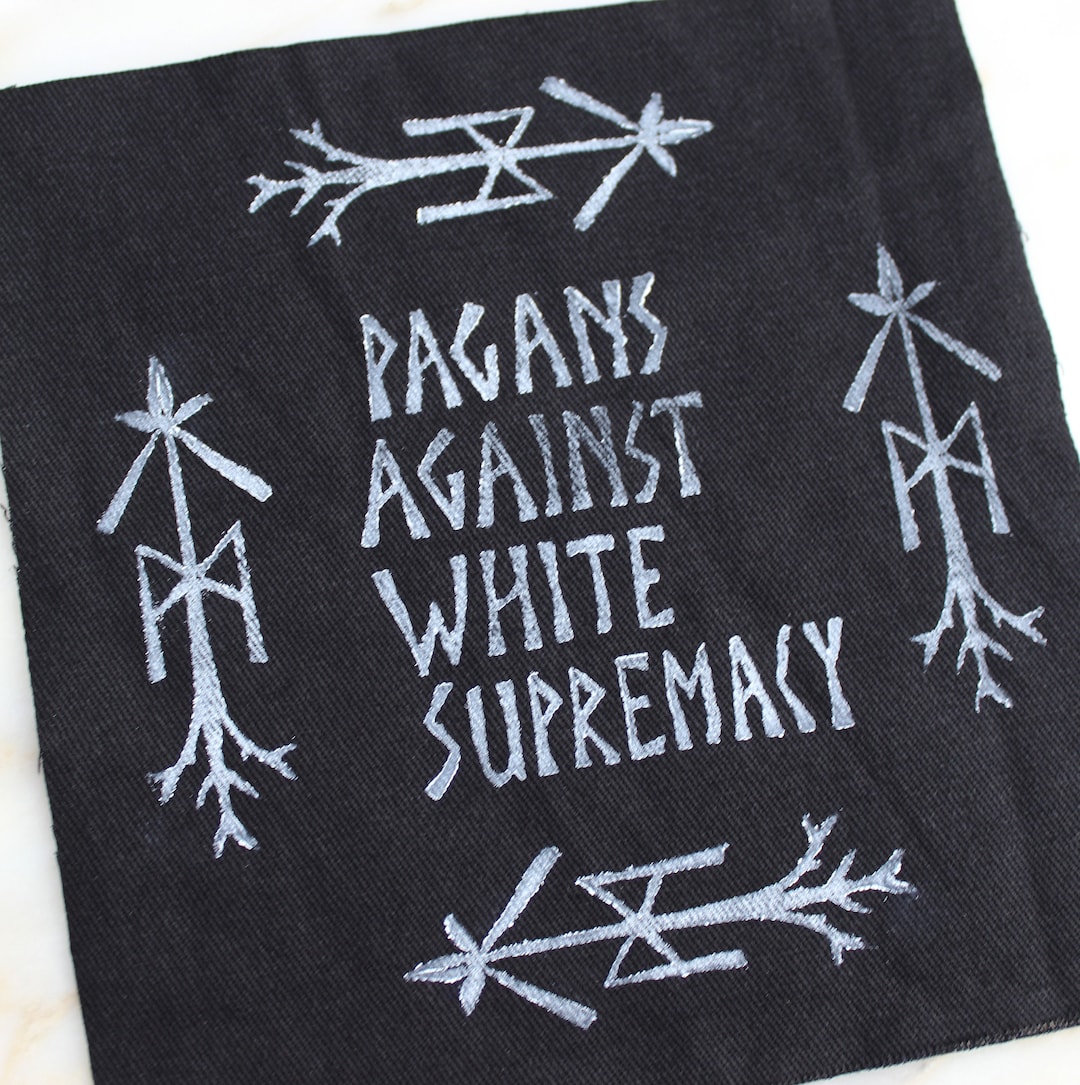 Pagans Against White Supremacy Patch, Pagan Witch Patch, Sew on Patch ...