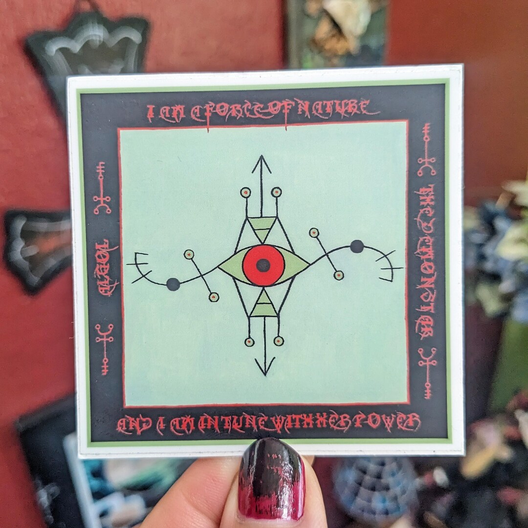 Sigil Sticker for Algol the Demon Star, Vinyl Astrology Magick Sticker ...