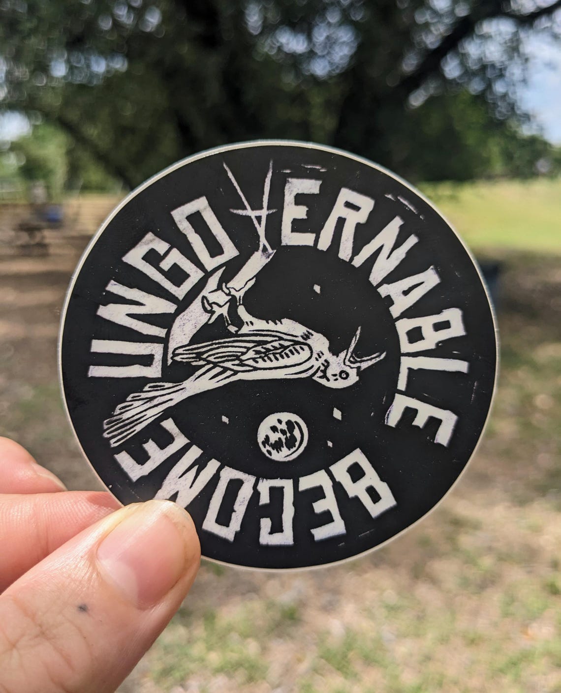 Become Ungovernable Grackle Sticker, Anarchy Vinyl Decal - Etsy