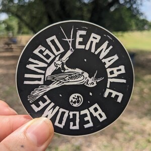 Become Ungovernable Grackle Sticker, Anarchy Vinyl Decal - Etsy