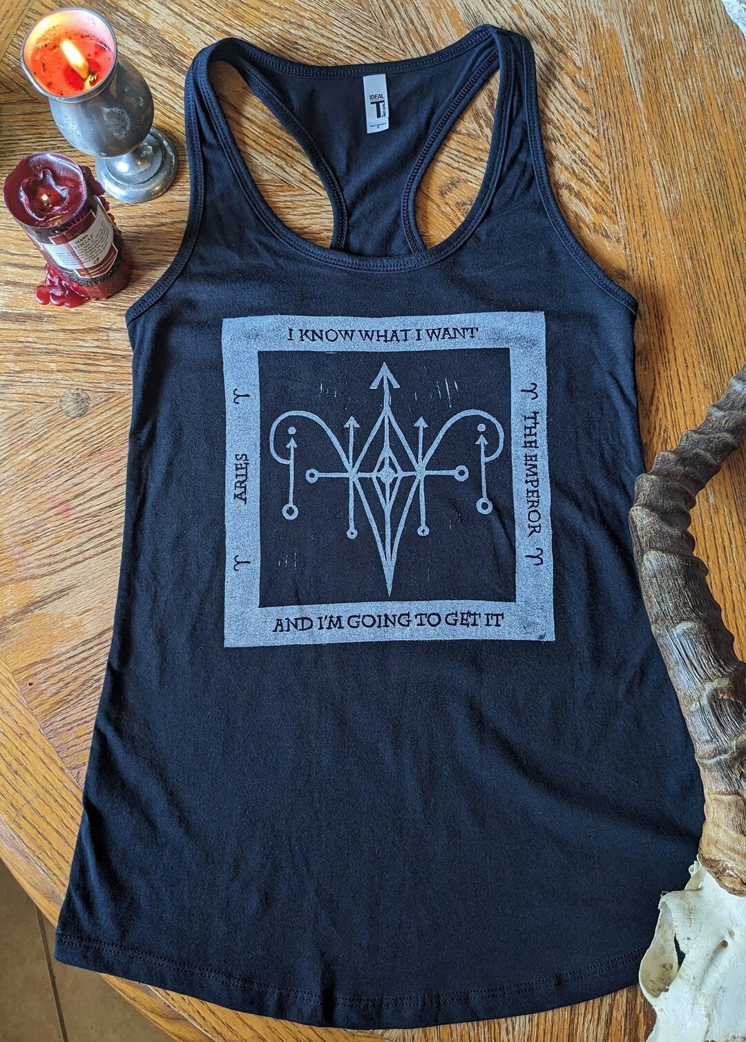 Aries Sigil Tank for Manifestation Magic and Confidence, Available in ...