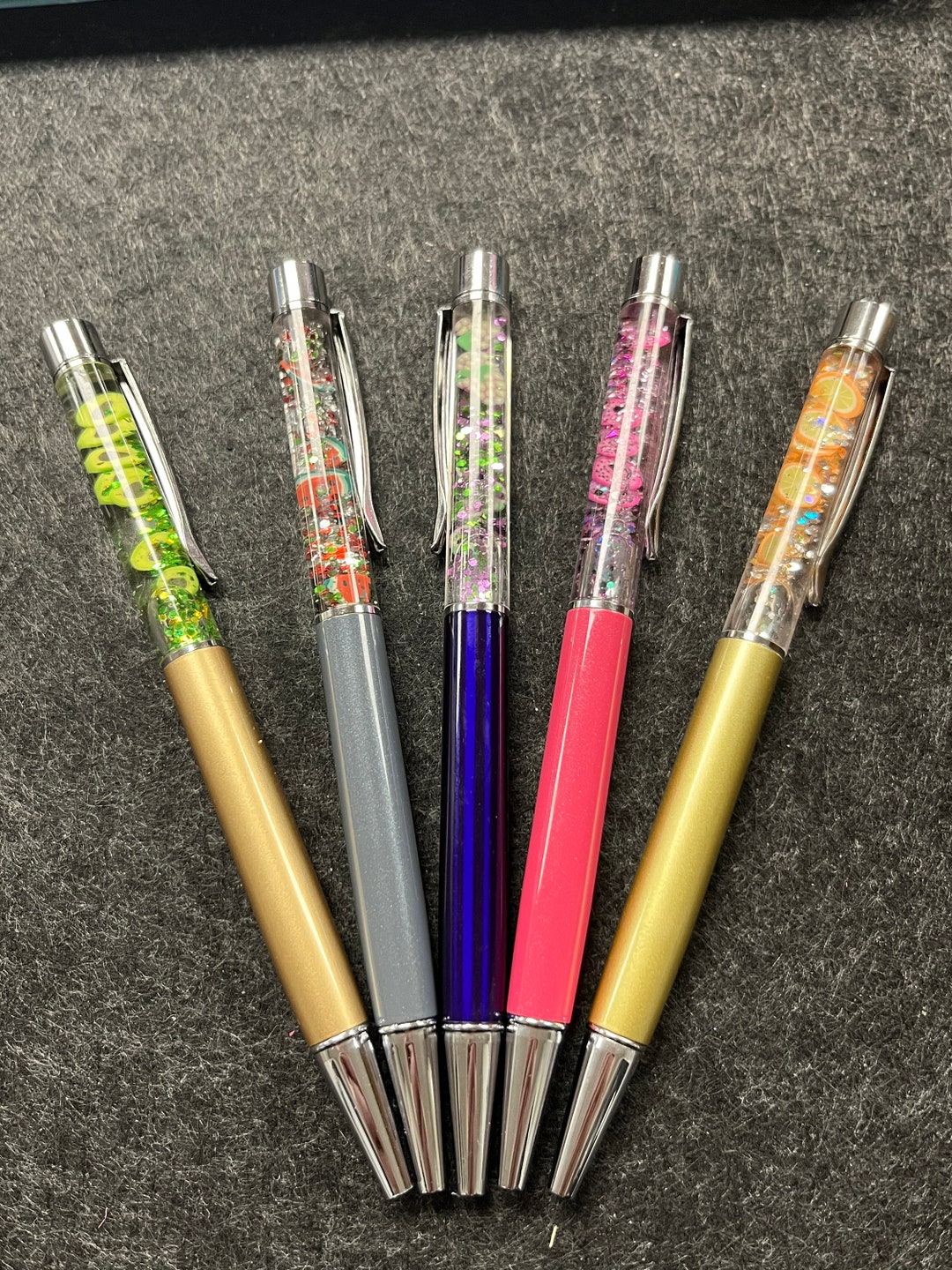 Fruit Snowglobe Fidget Pens - Etsy
