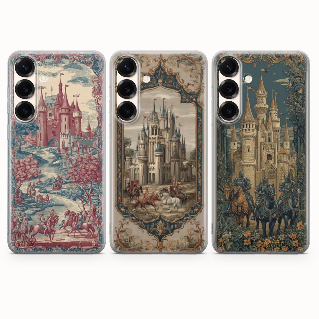 Medieval Castle Royal Knights TPU Gel Phone Case for iPhone Samsung ...