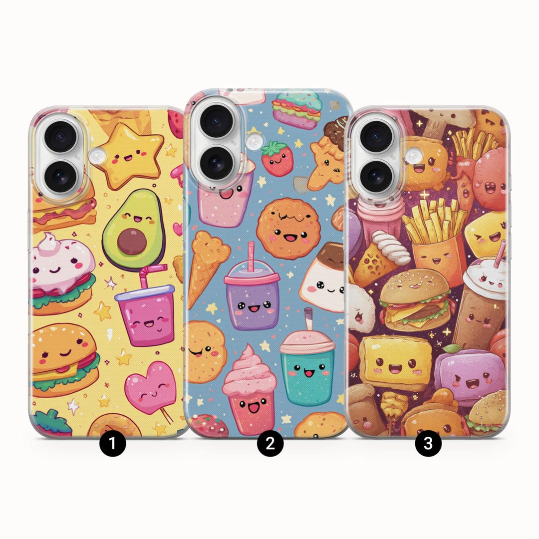 Kawaii Food Phone Case | TPU Gel Cover - Etsy