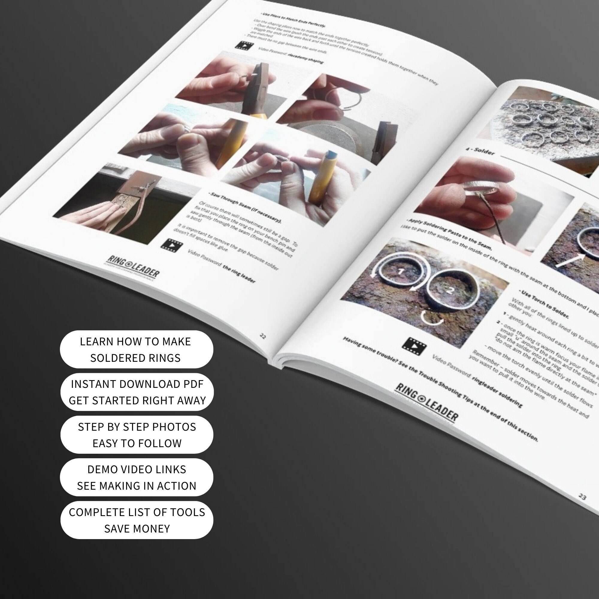 Making Rings Tutorial PDF How to Make Sterling Band Rings for ...