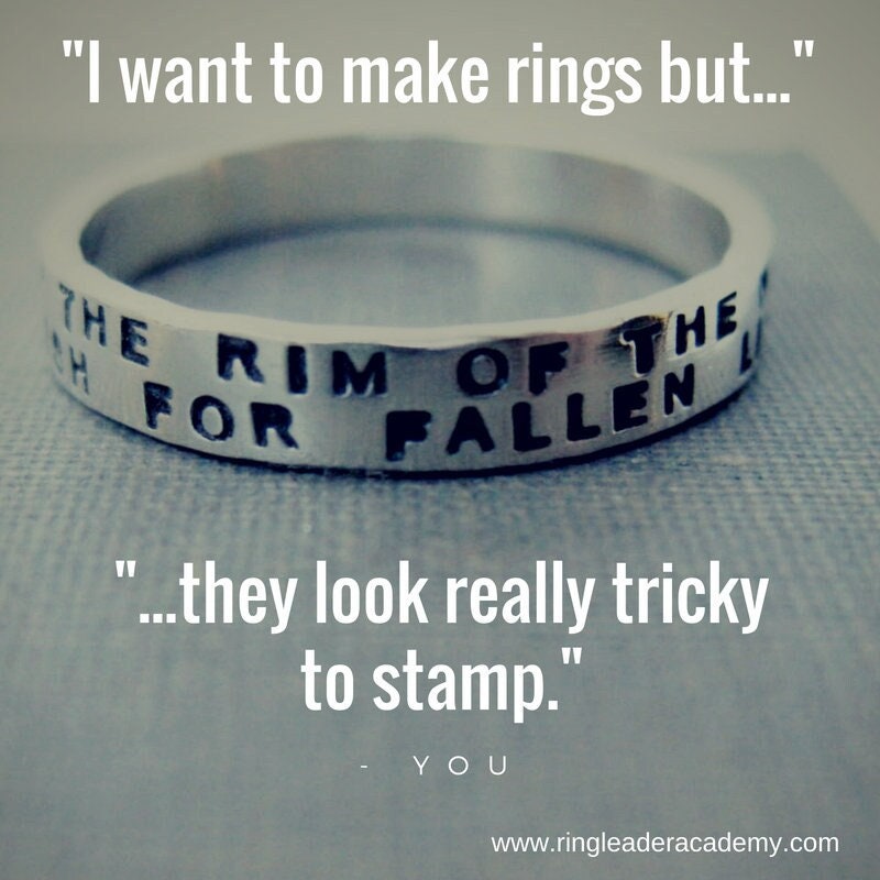 Stamping Rings Tutorial How to Stamp Personalized Rings - Etsy