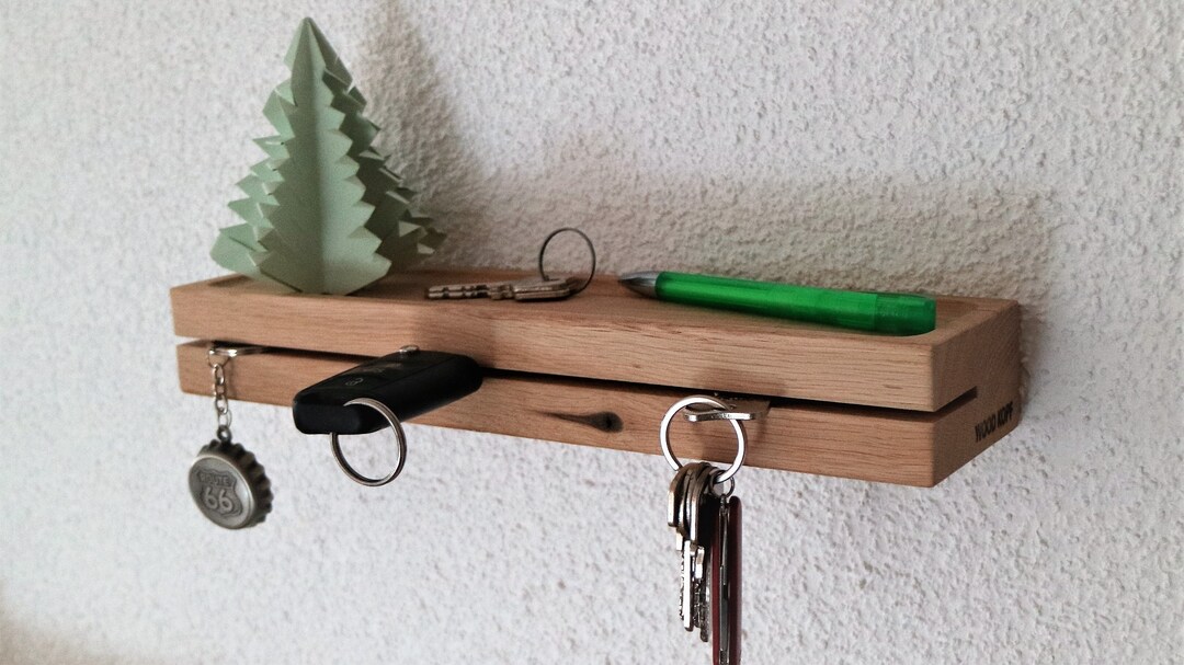 Key Board Key Strip Made of Oak Beams - Etsy