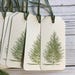 Pine Tree With Velvet Ribbon Gift Tags Vintage Style Set of 8 - Etsy